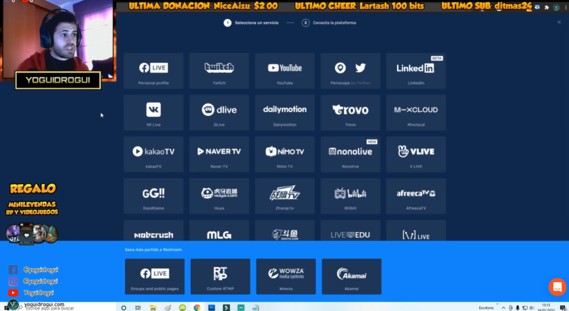 COMO usar RESTREAM.io 🥇 TUTORIAL en ESPAÑOL 🔴