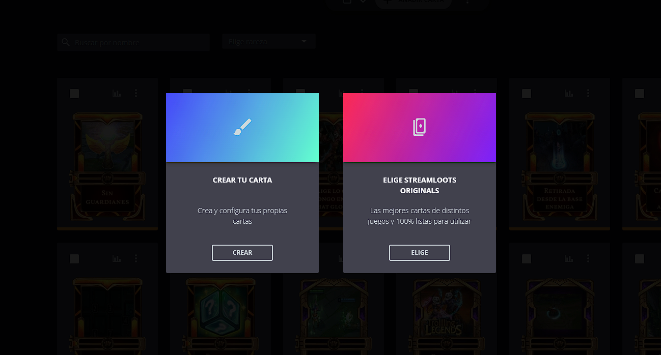 ᐉ Cómo CREAR CARTAS en STREAMLOOTS 🥇