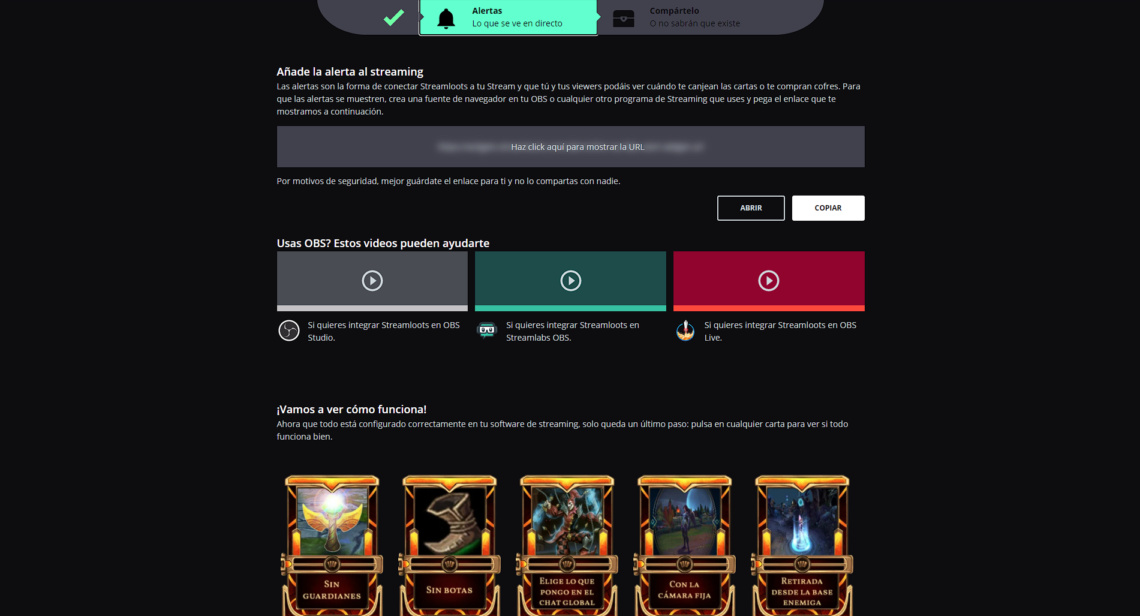 ᐉ Cómo CREAR CARTAS en STREAMLOOTS 🥇